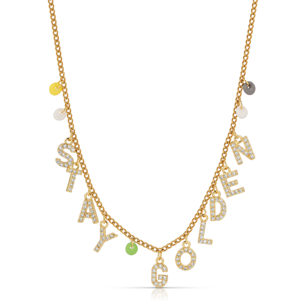 STAY GOLDEN Rhinestone Necklaces – BuMama